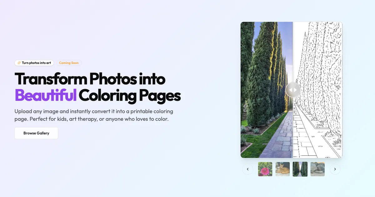EZ Coloring Page - Transform Photos into Beautiful Coloring Pages